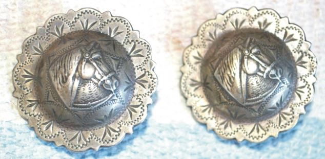 Visalia Stock Saddle silver conchos