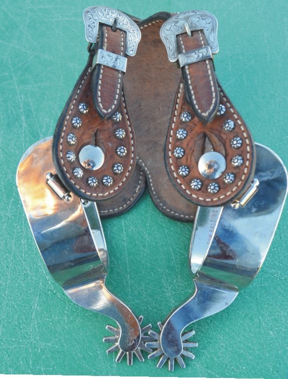 Tom Balding using spurs