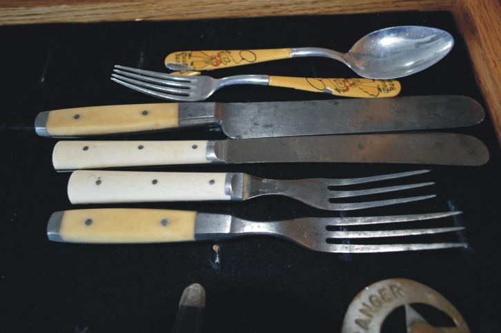 collection of small collectibles