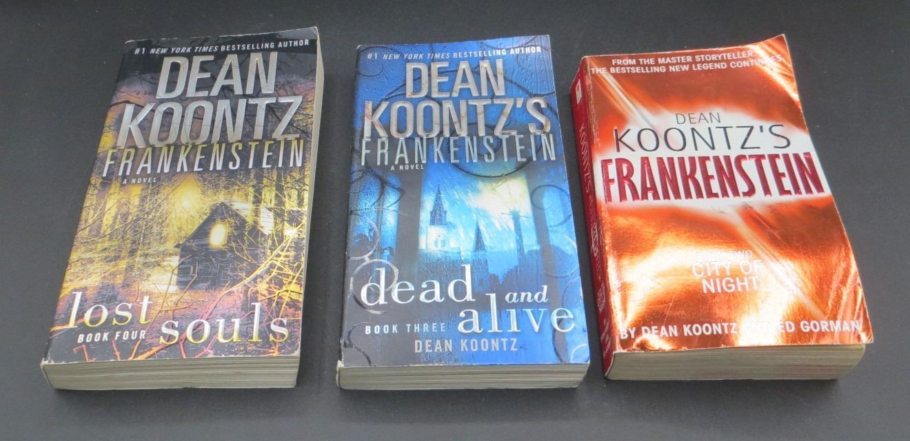 Dean Kootz Frankenstein Lot Of 3 Different Books