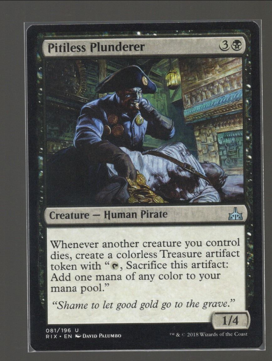Magic the Gathering Pitiless Plunderer Rivals of Ixalan