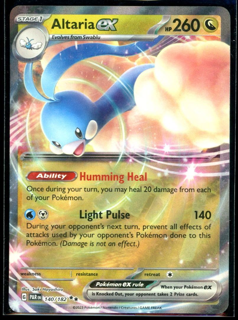 Pokemon Altaria ex - 140/182 - Double Rare Paradox Rift