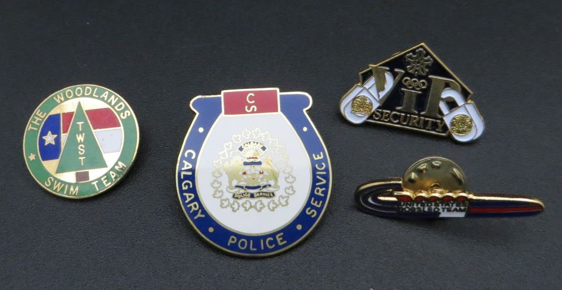 4 Various Enamel Collector Pins