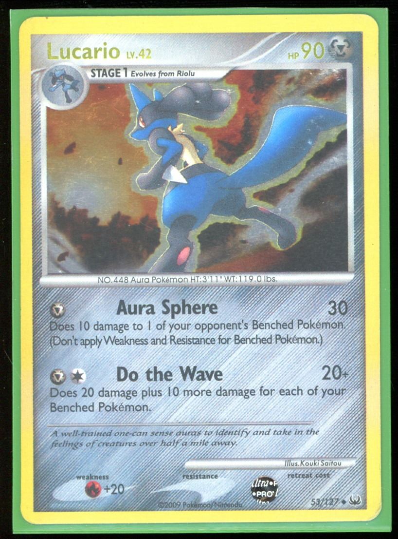 Pokemon Lucario - 53/127 - Uncommon HOLO Platinum