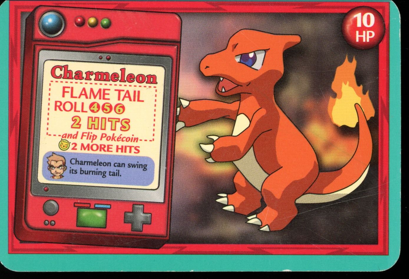 Pokemon JR Adventure 3.5" x 4.5" Game Card Charmeleon
