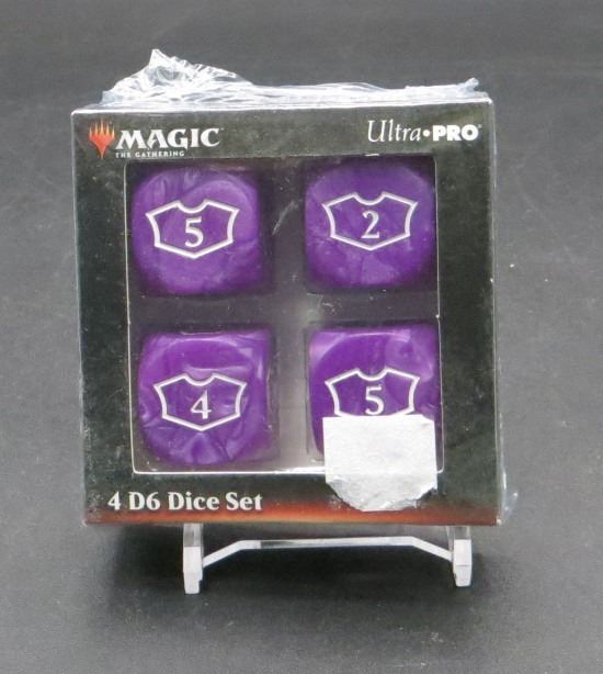 New Ultra Pro Deluxe 22MM Black Mana Loyalty Dice Set for MTG