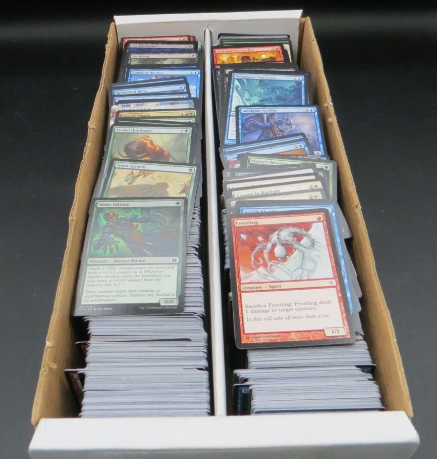 Box Full Of 1800+ Various Magic The Gathering Collector Cards