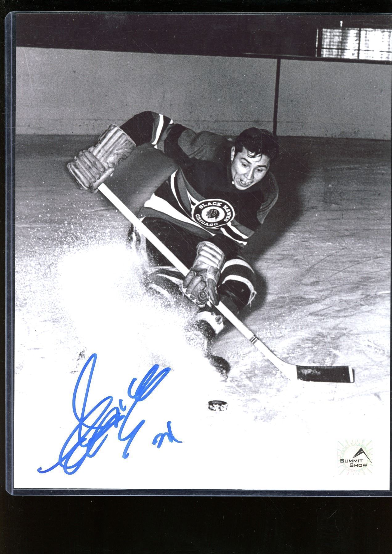 Fred Sasakamoose NHL's 1st Indigenous Player Signed 8x10 Photo With COA