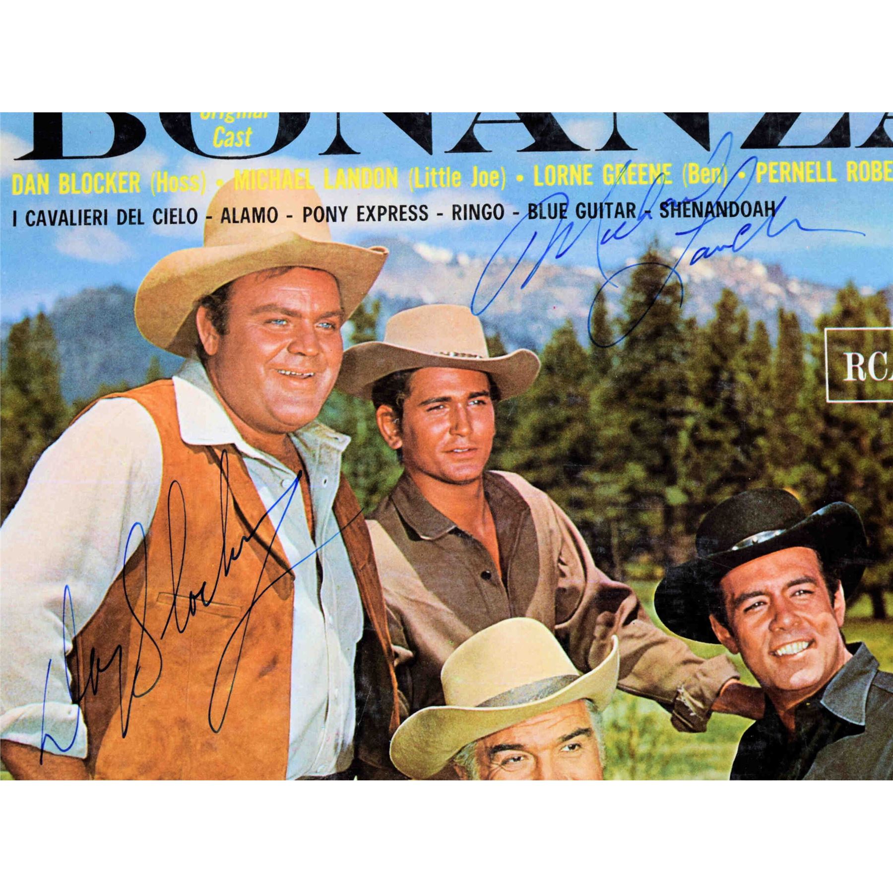 Bonanza TV’s Original Cast signed soundtrack