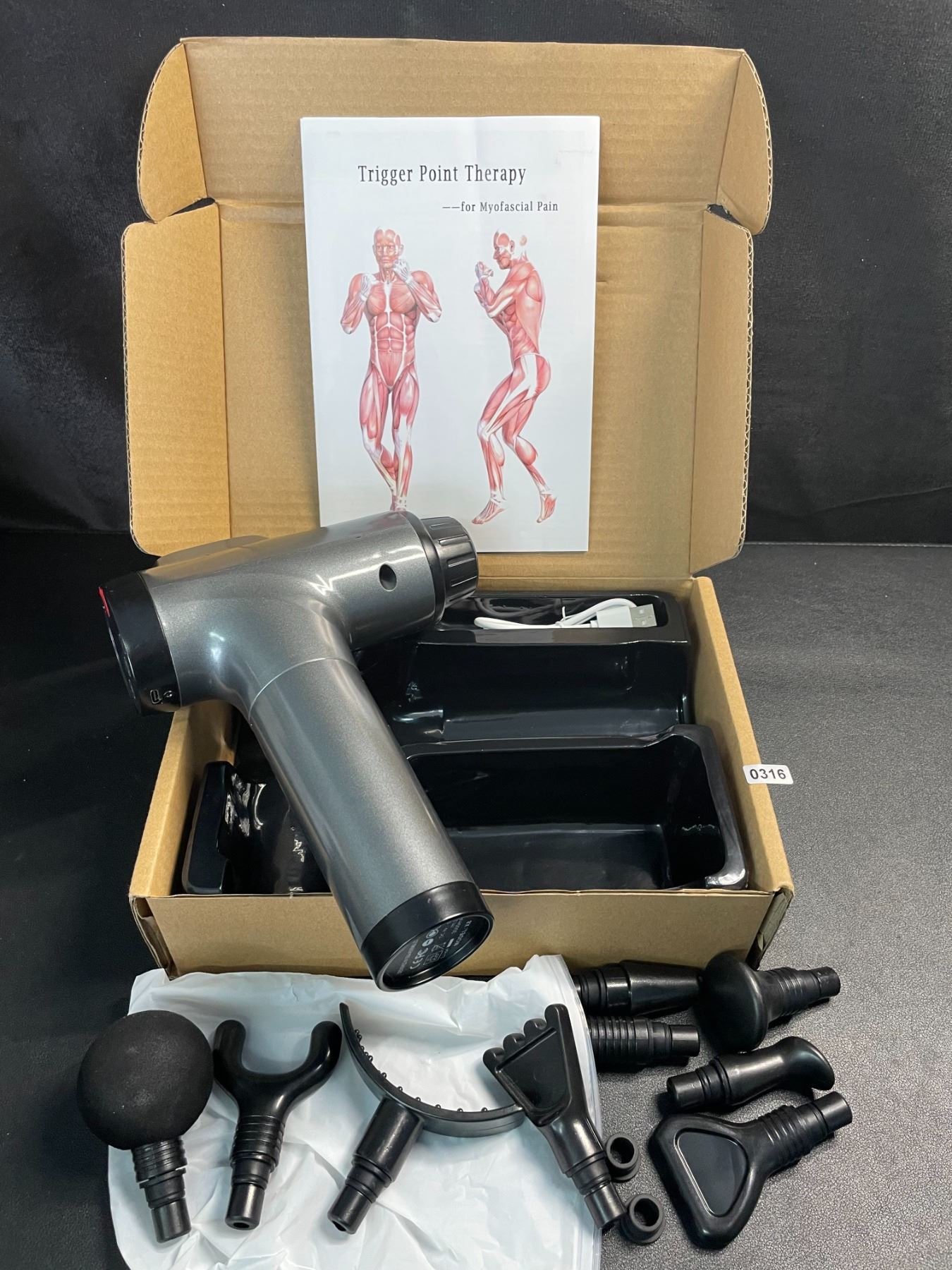 1 Ayura Handheld Deep-Tissue Massage Gun (Model: X8) - New