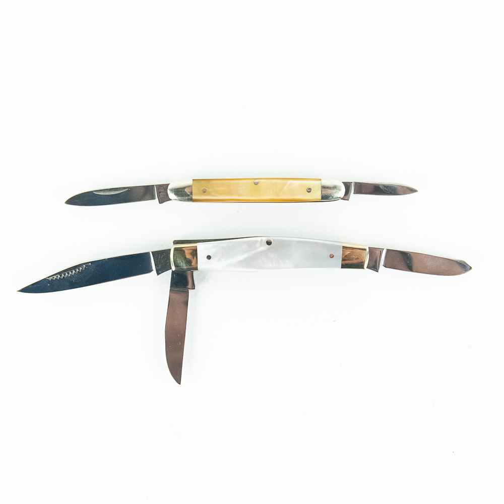 Bulldog Brand Pearl Stockman & Pen Knives