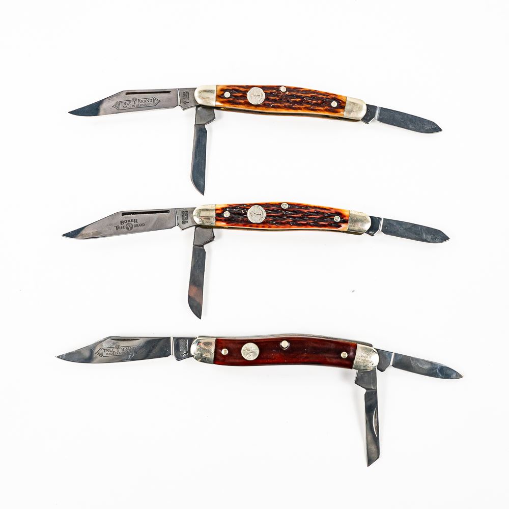 3 Boker Solingen Pocket Knives