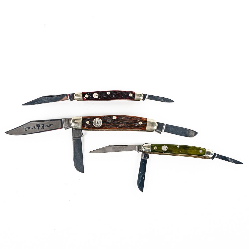 3 Boker Solingen Pocket Knives