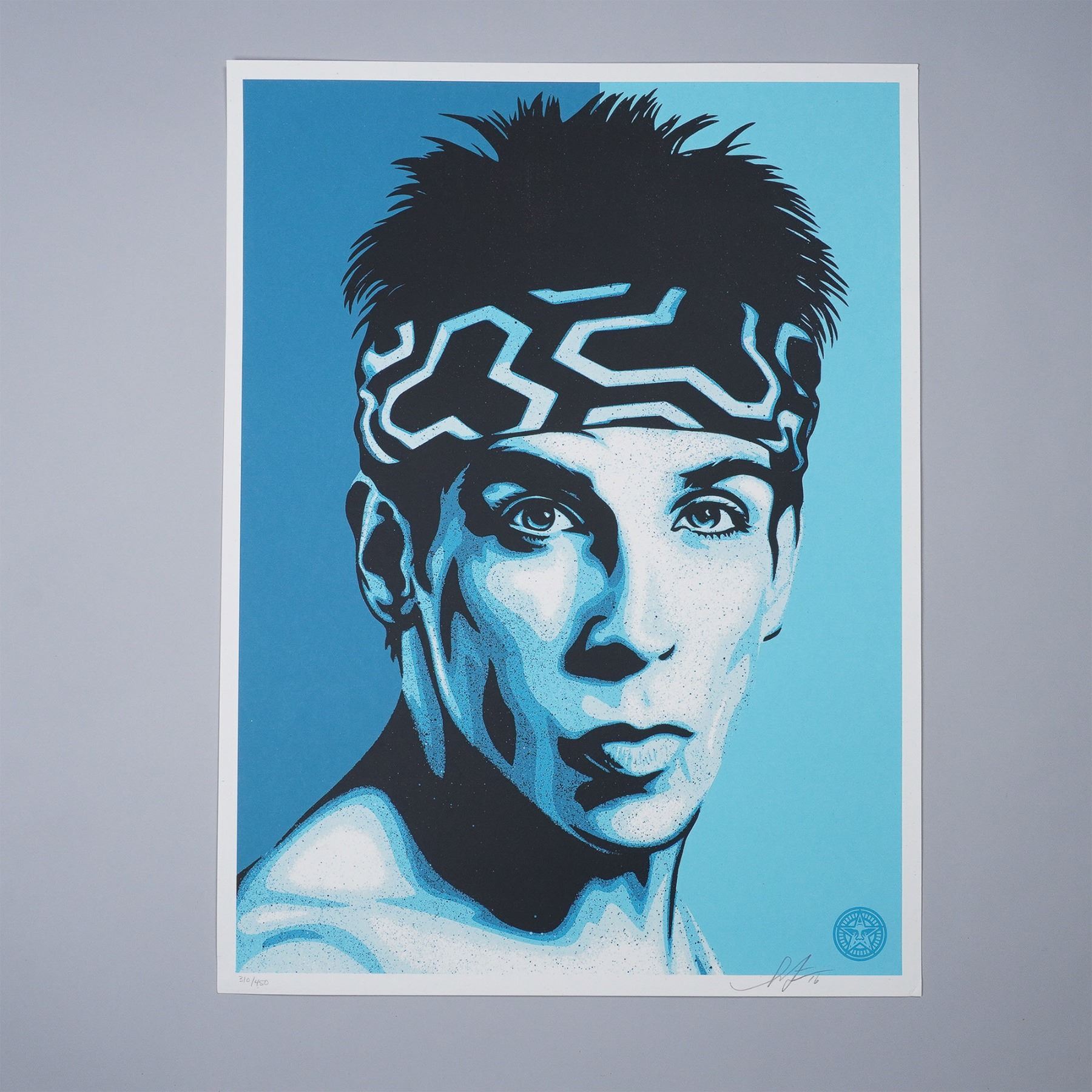 Shepard Fairey Limited Edition Print, Zoolander Blue Steel