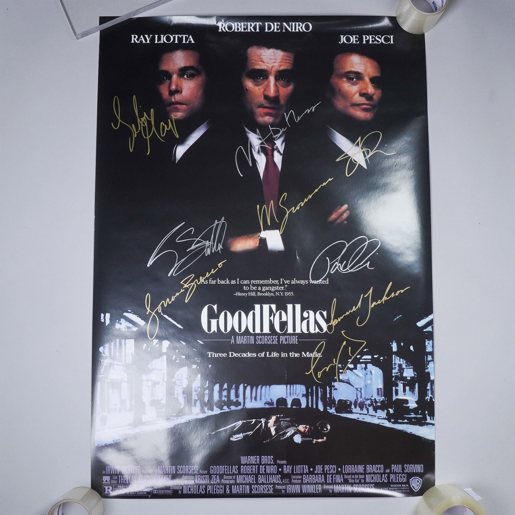 Goodfellas Cast Signed Movie Poster