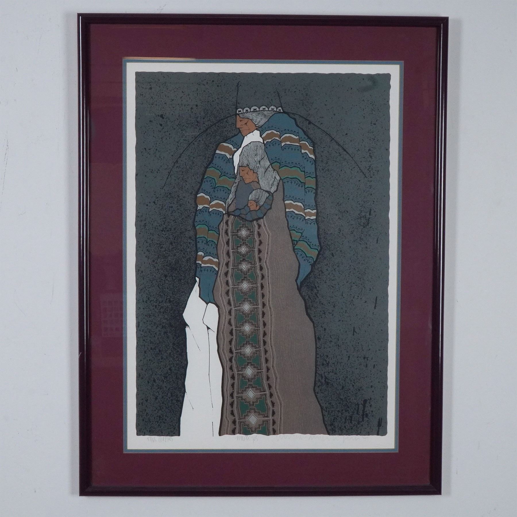 Amado Pena Jr. Limited Edition Lithograph, Mestizos, Signed and Numbered