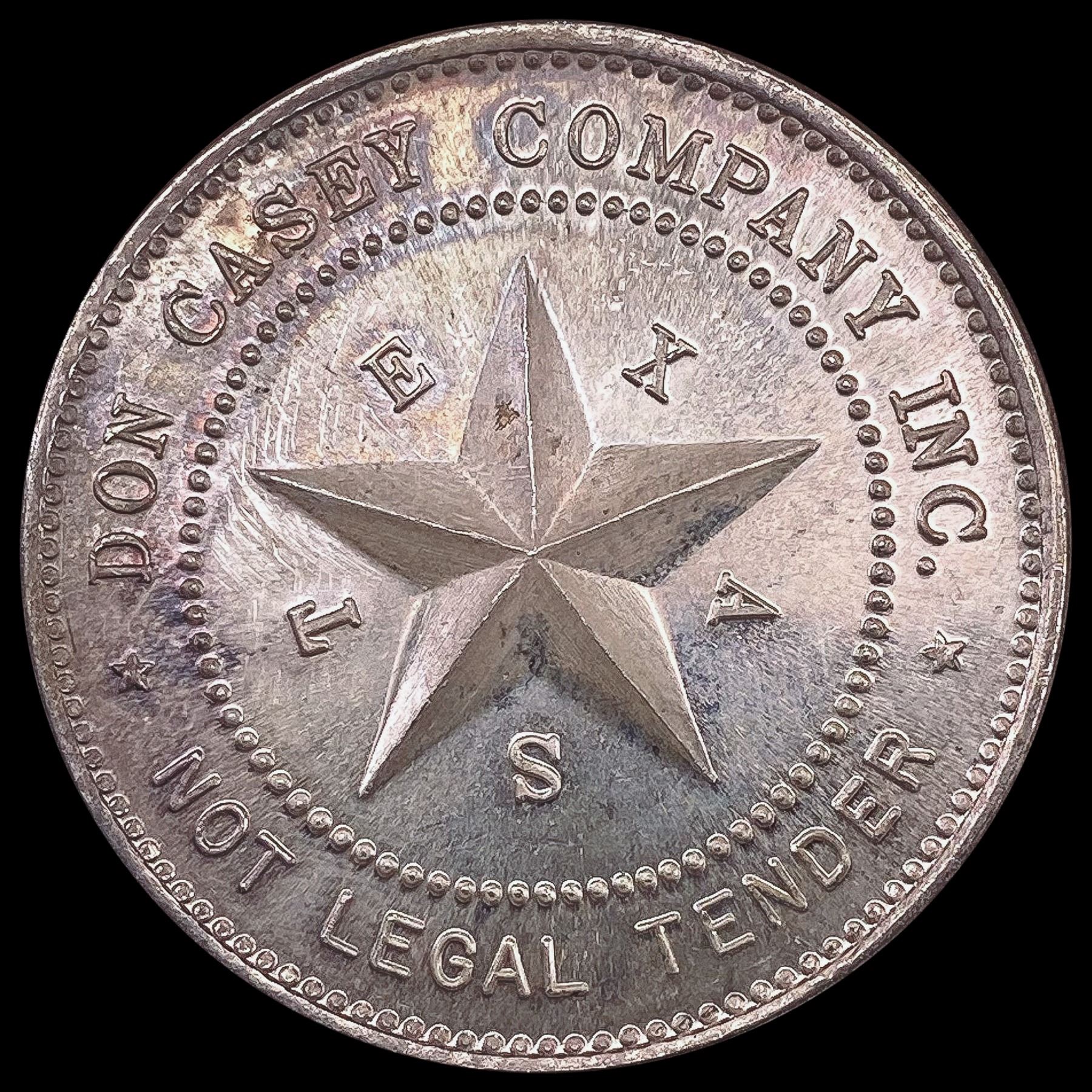 Don Casey Company Texas 1oz Silver Round GEM BU