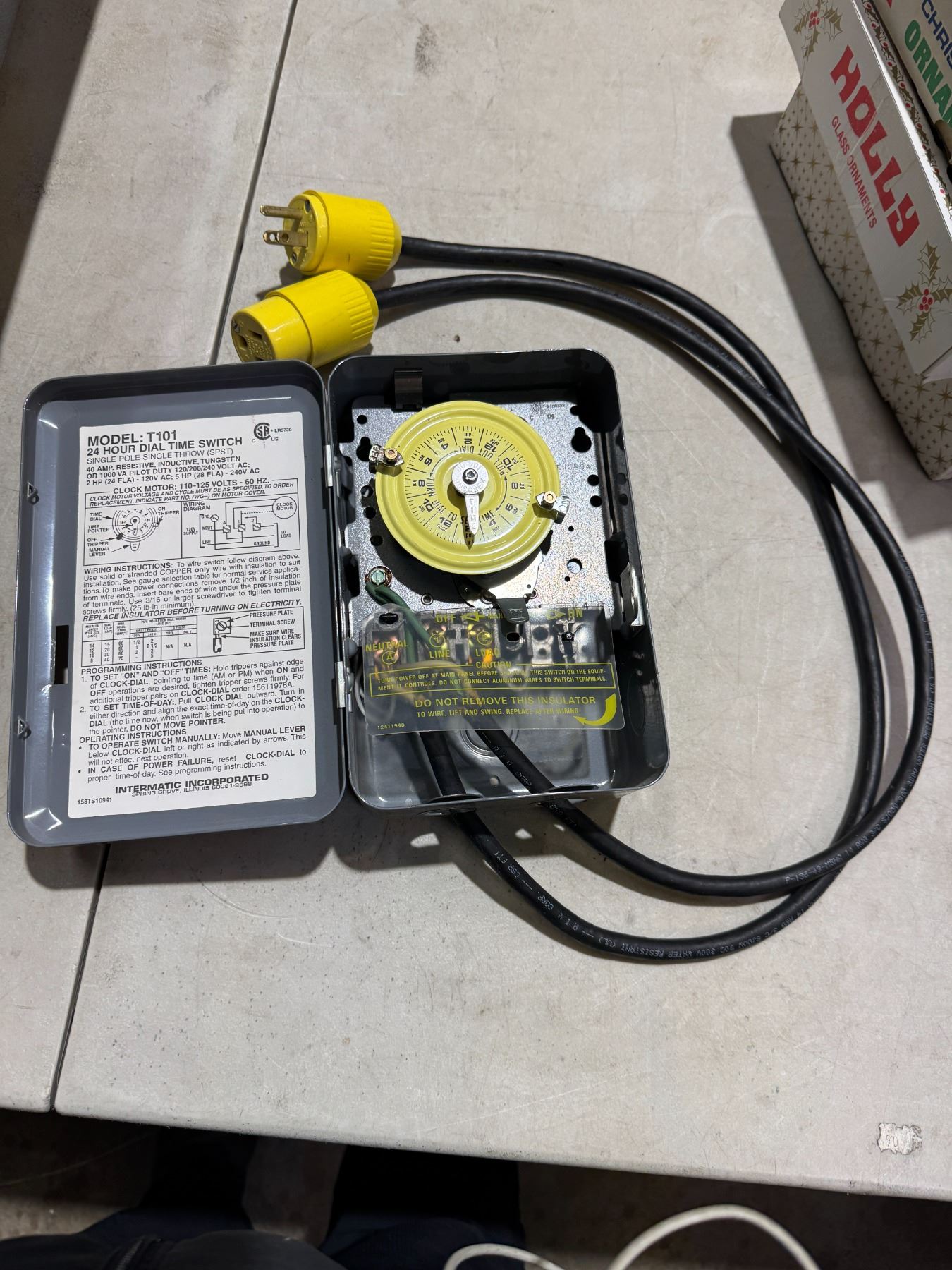 24 hour dial time switch model T101