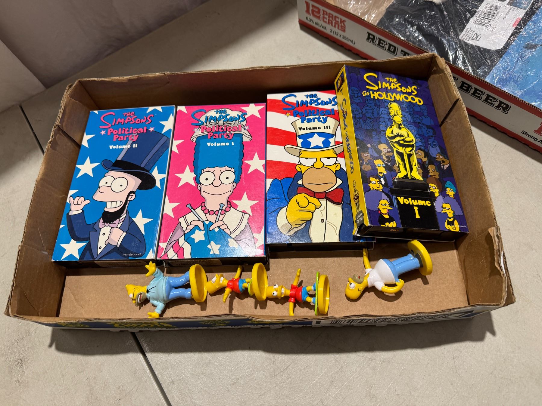 Simpson vhs and figures