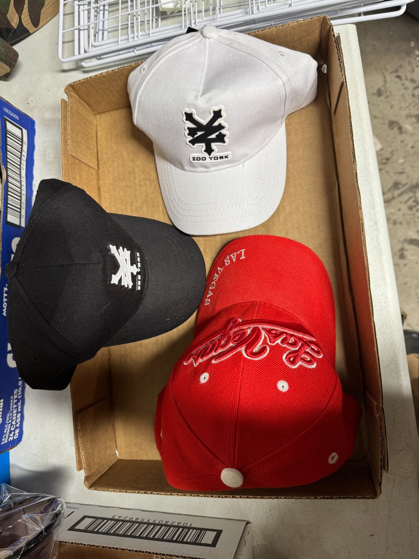 3 caps