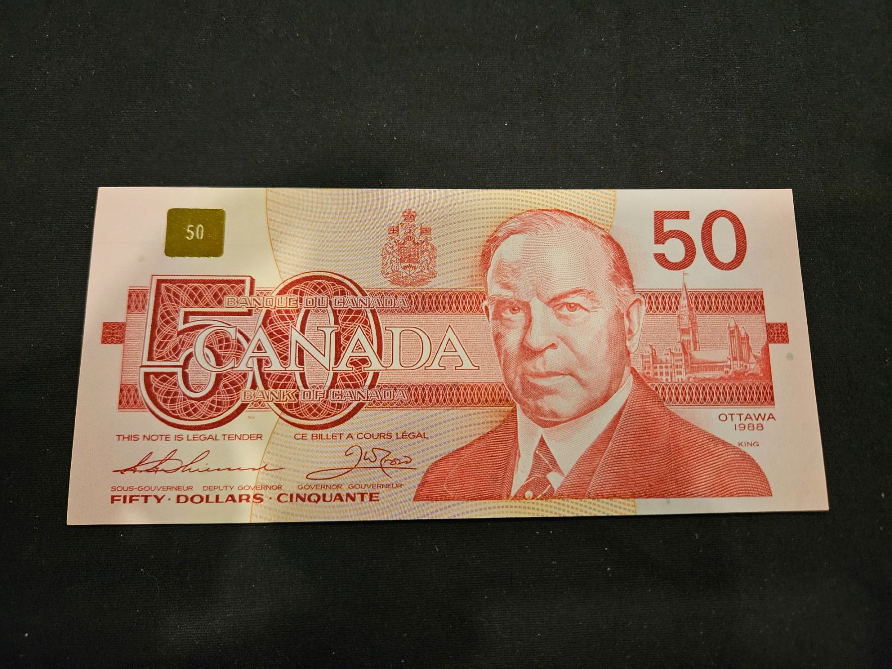 1986 $50 Canada bill