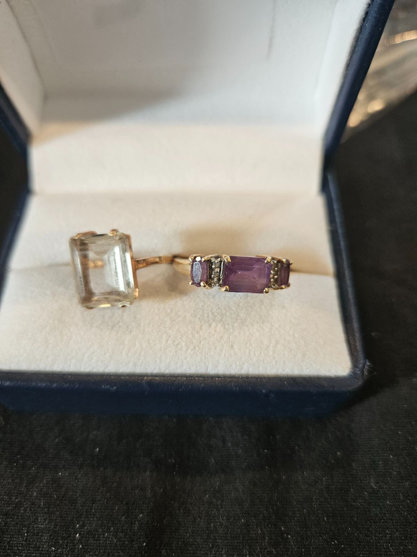 10K gold rings- Size 7/8ish?