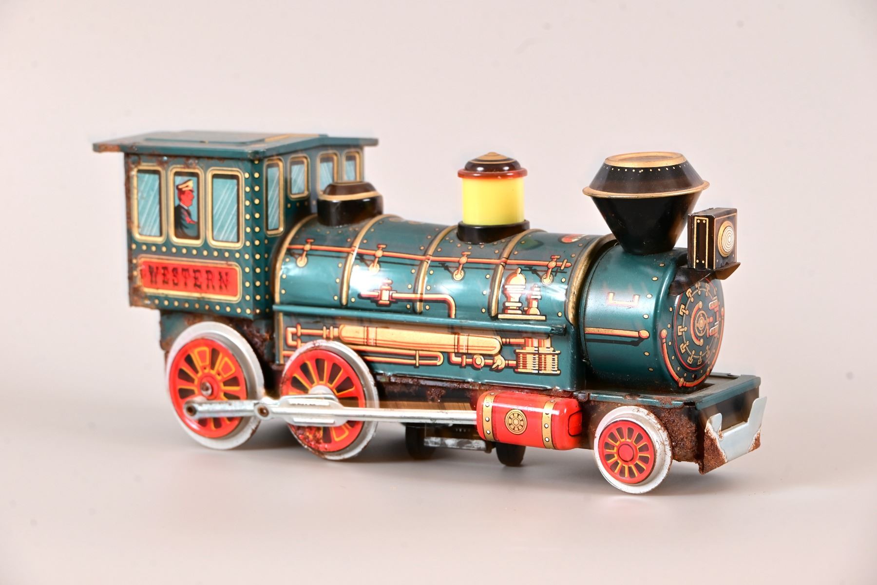 1960's Japanese Battery-Op Tin Train Engine