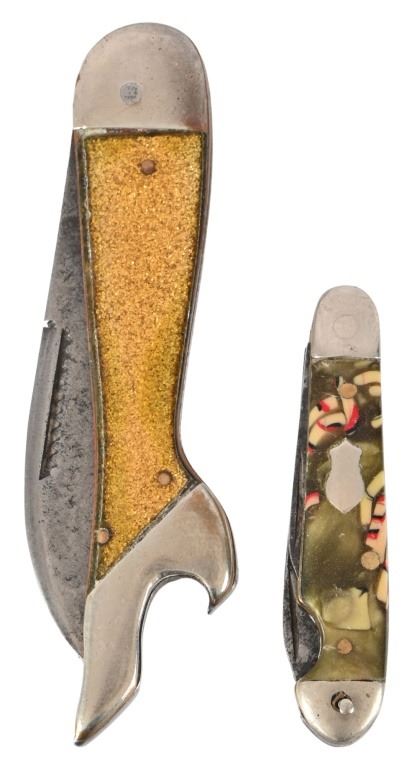 Vintage Gal Leg Pocket With Small Pocket Knife