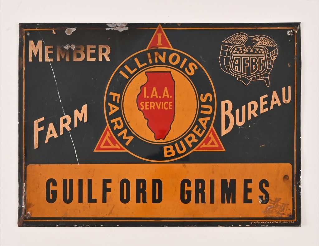 Illinois Farm Bureau Member Tin Sign