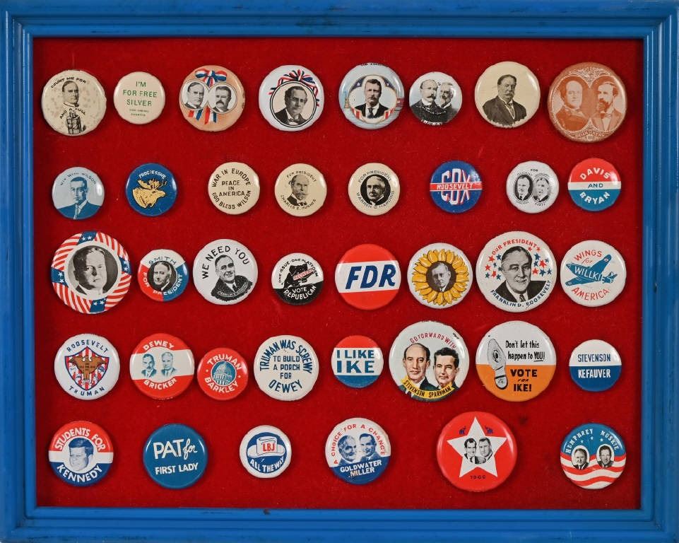 Vintage U.S. Presidential Campaign Buttons