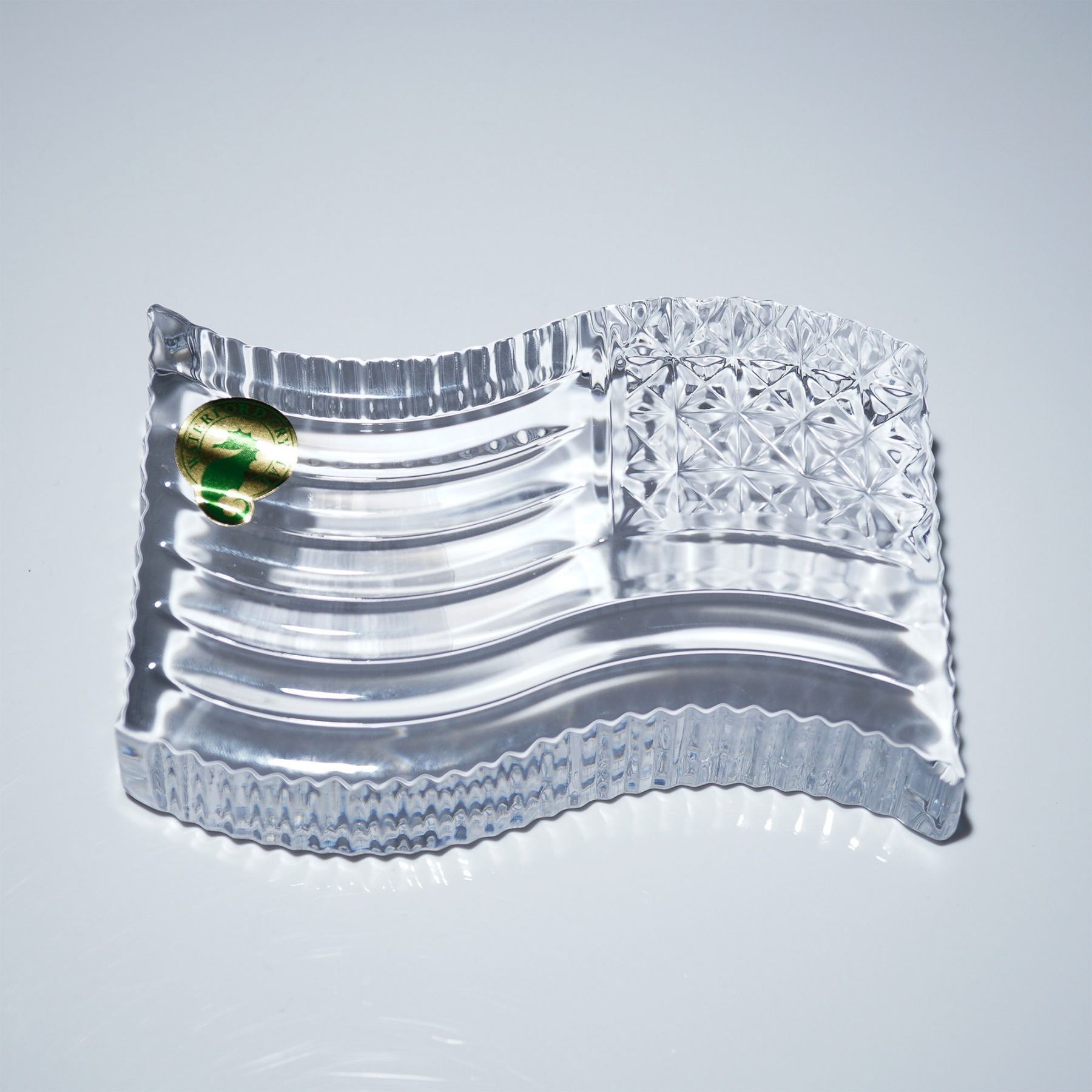 Waterford Crystal Paperweight, American Flag