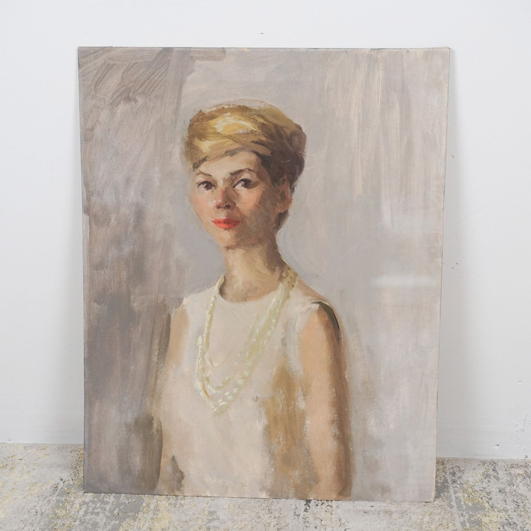 Painting by Annette Krauss Rose, Portrait of a Woman