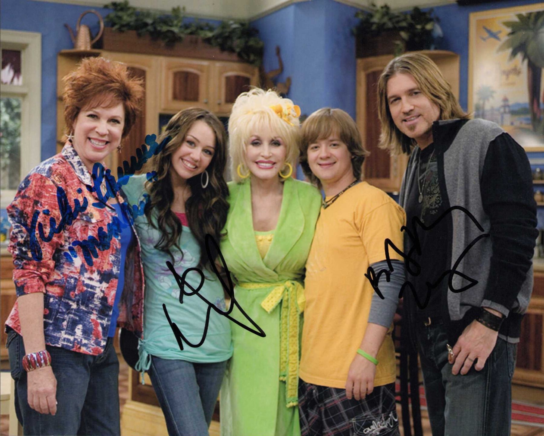 Hannah Montana cast signed photo