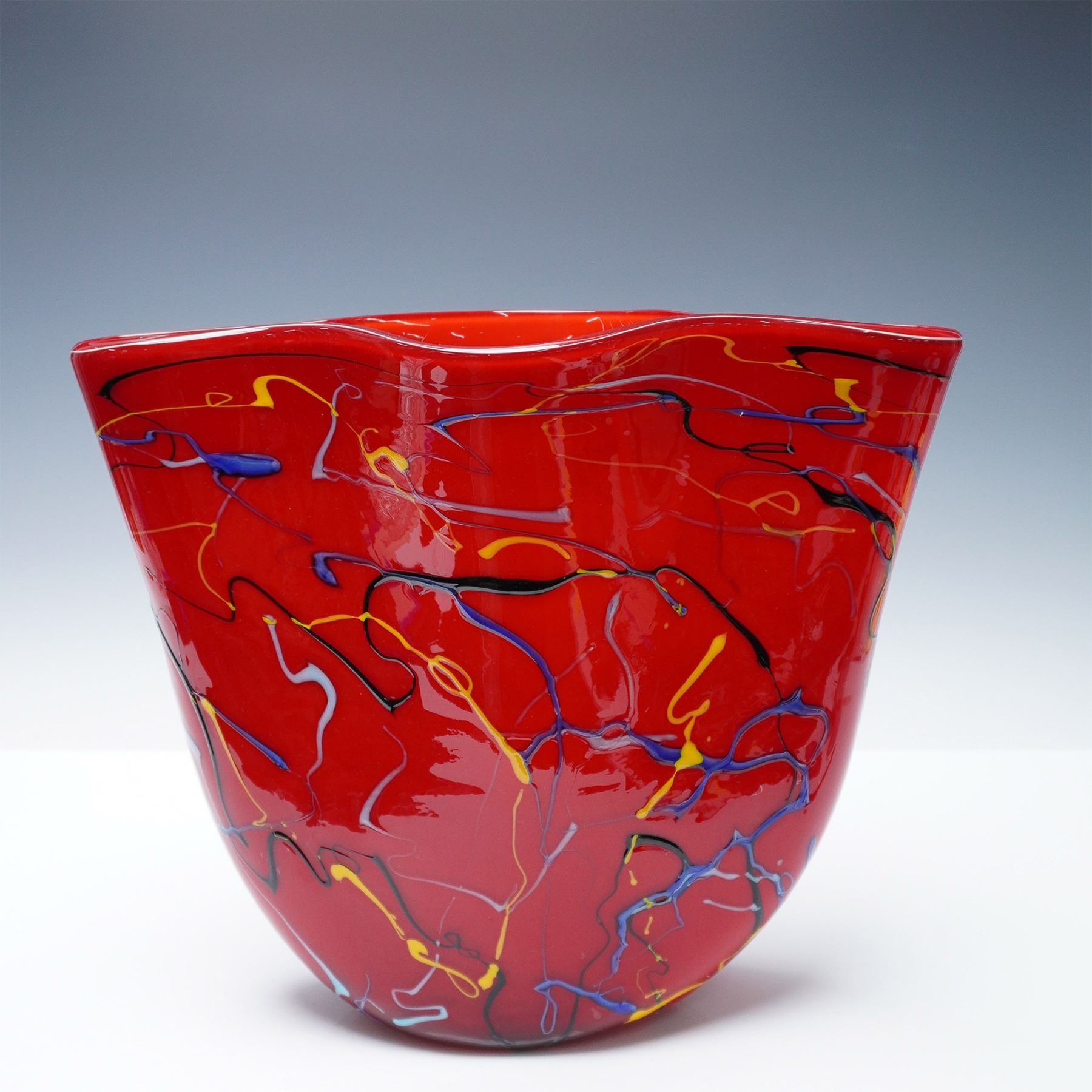 Viz Glass Hand-Blown Art Glass Vase