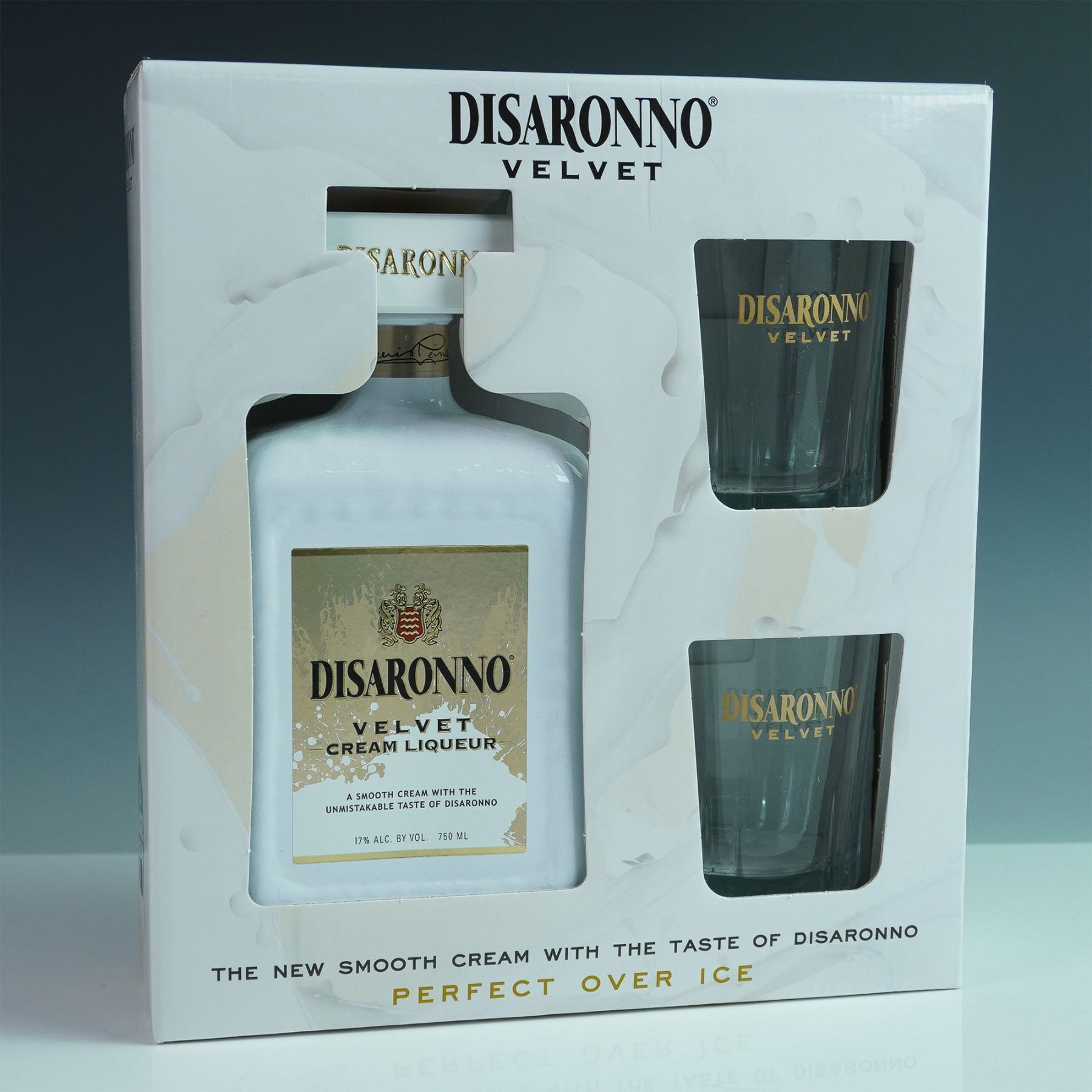 Disaronno Velvet Cream Liqueur with Glasses Gift Pack