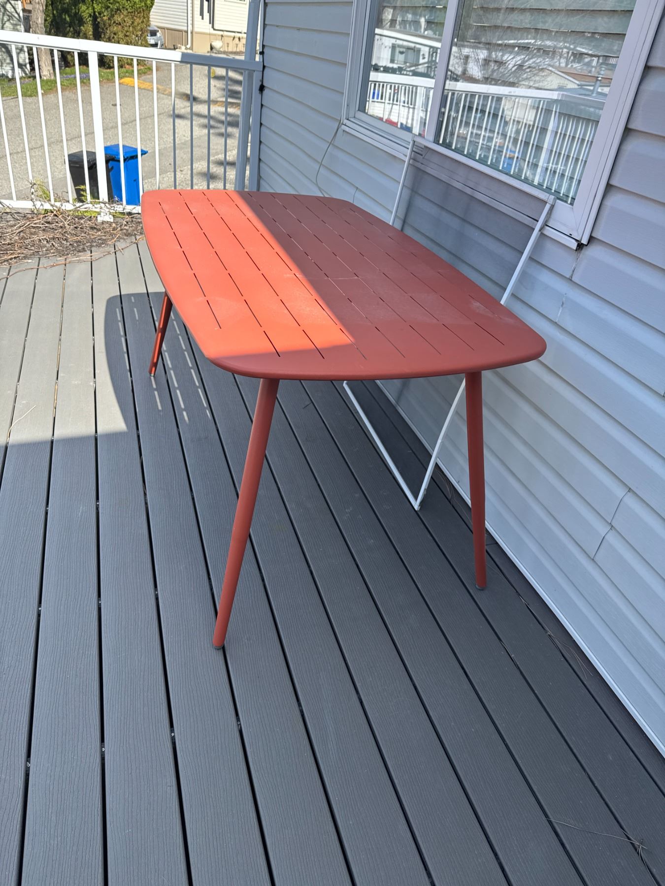 Metal table 59" x 33" x 29" tall