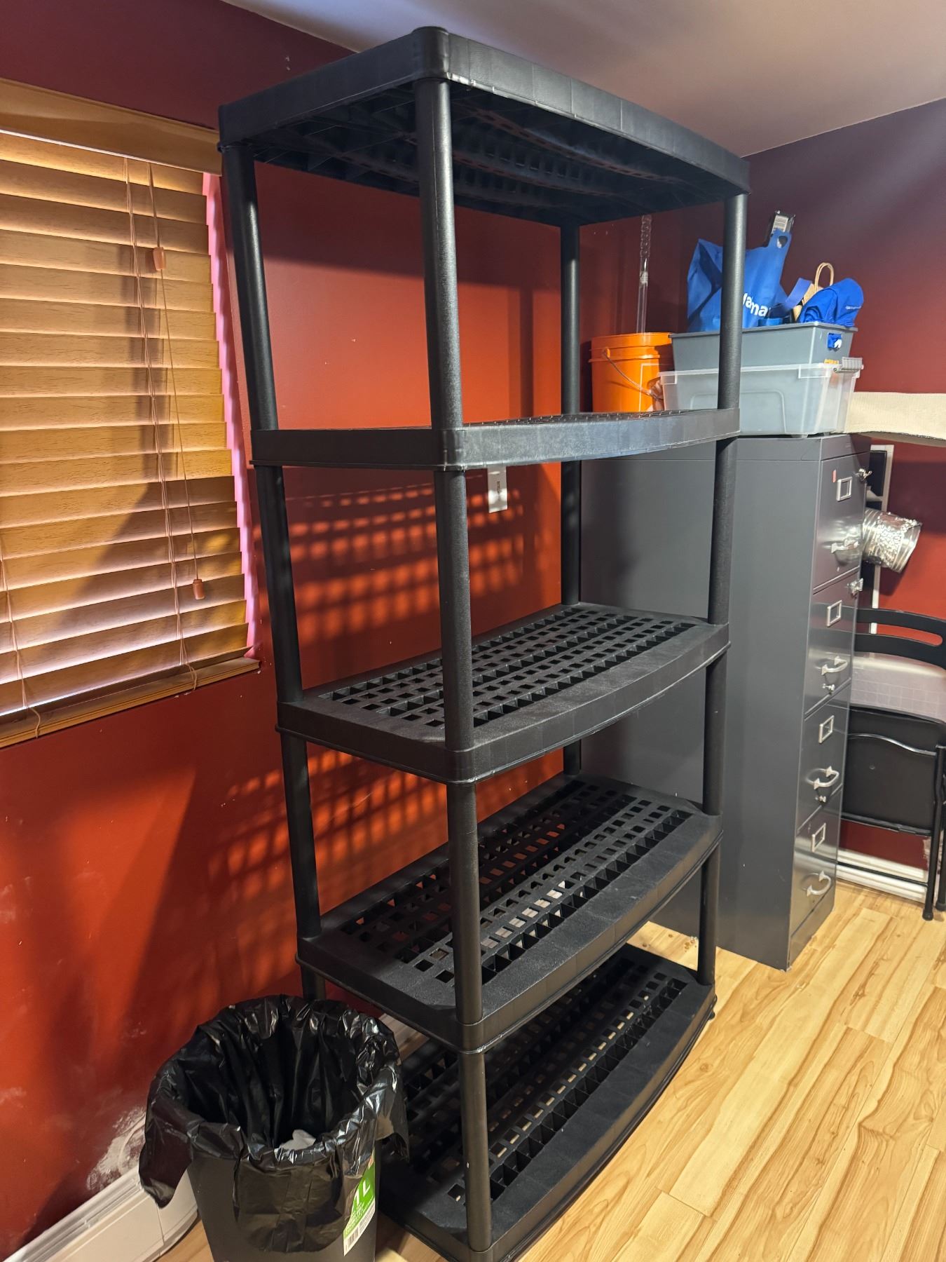 Plastic shelving