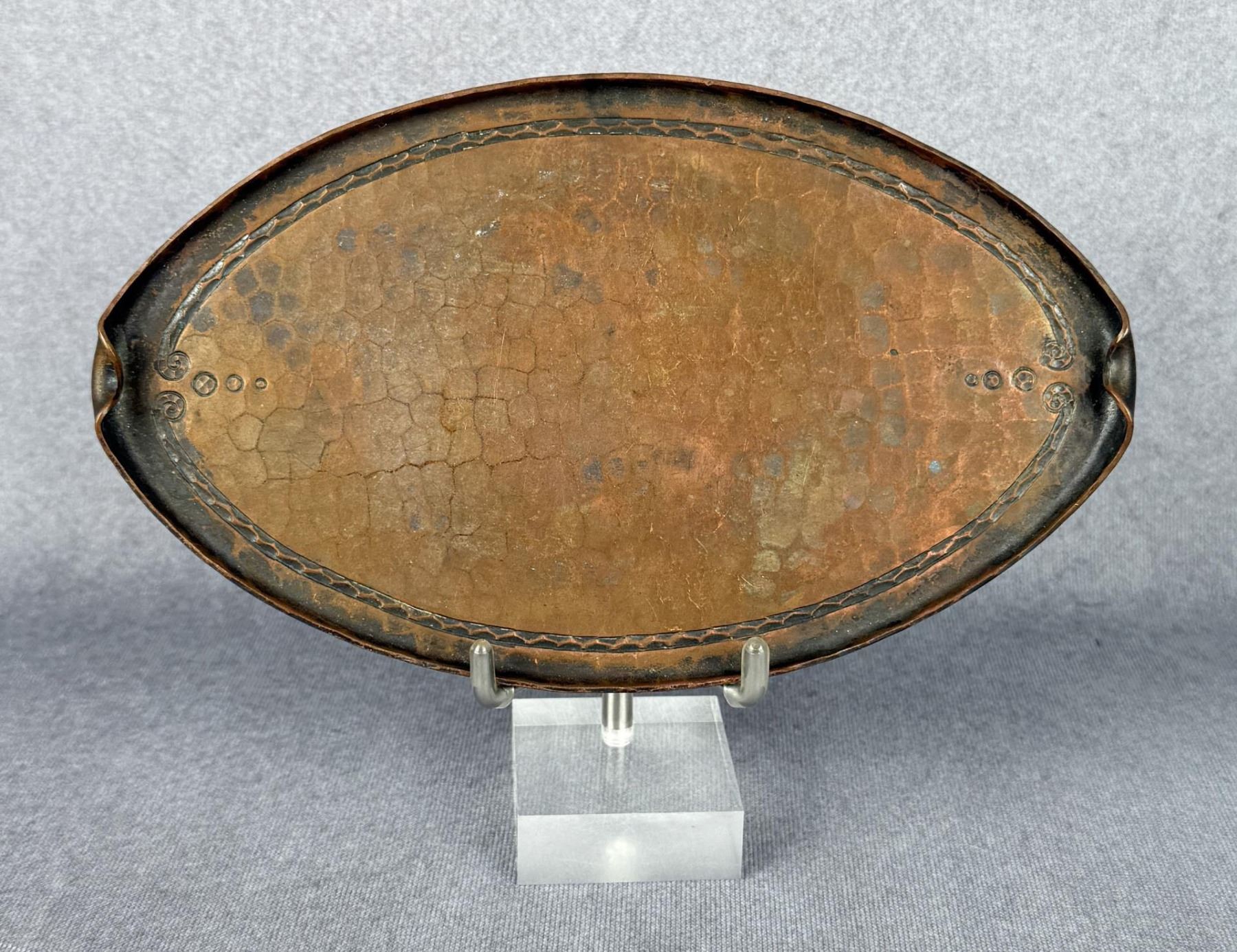 Arts & Crafts Roycroft Hammered Copper Pen Tray