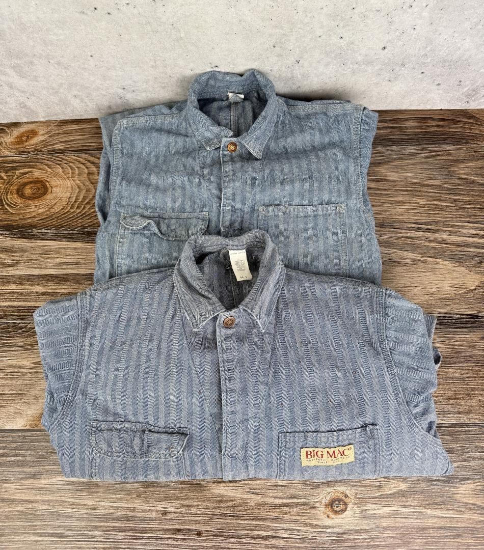 Vintage Big Mac Work Wear Herringbone Coveralls
