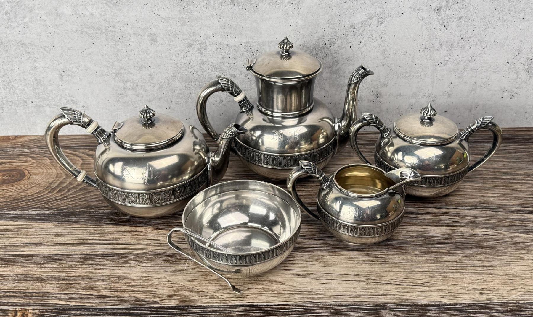 Thomas Power Montana Pioneer Sterling Tea Service