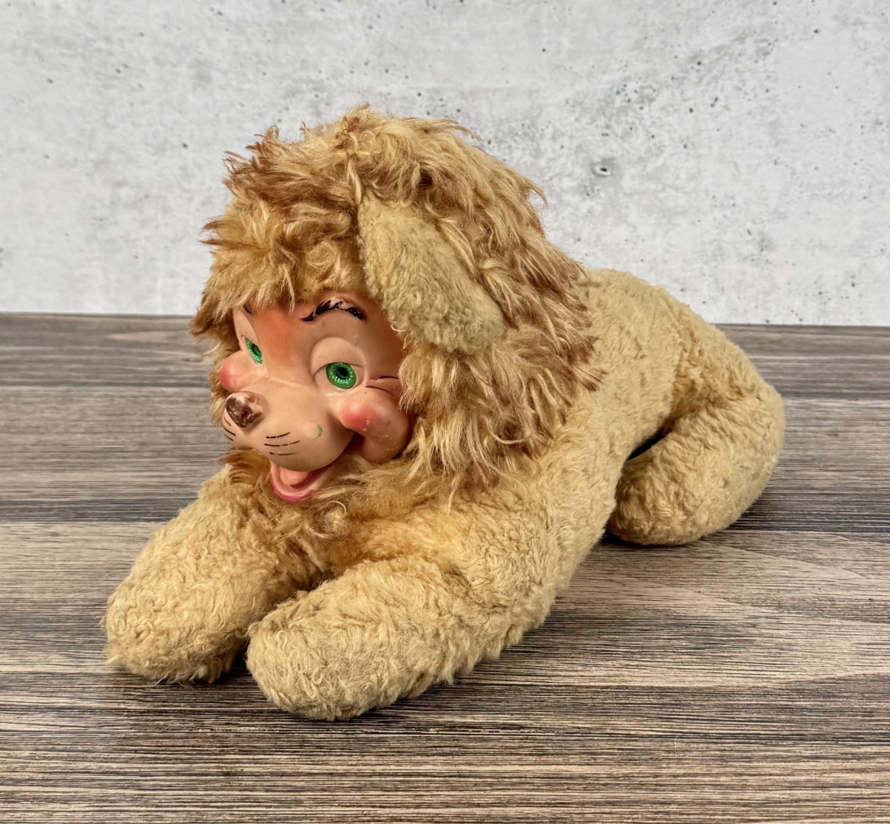 Rubber Face Lion Plush Toy
