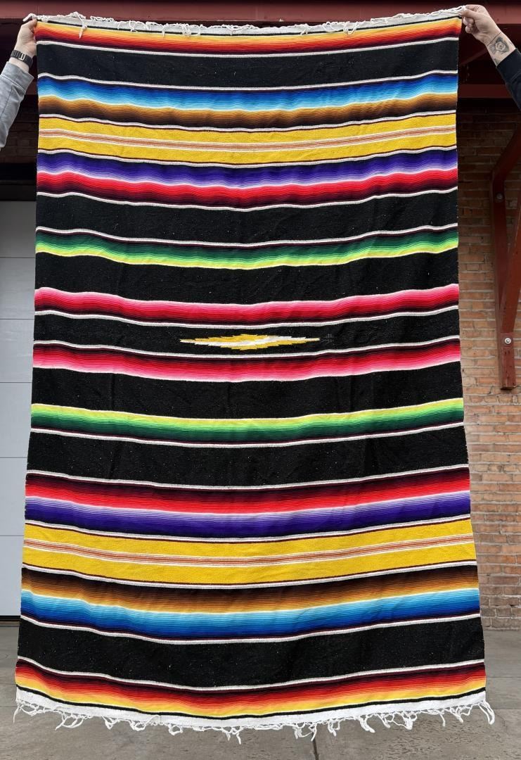 Mexican Wool Serape Saltillo Blanket