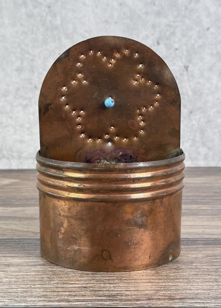 Holli-Ware Solid Copper Wall Pocket Match Safe