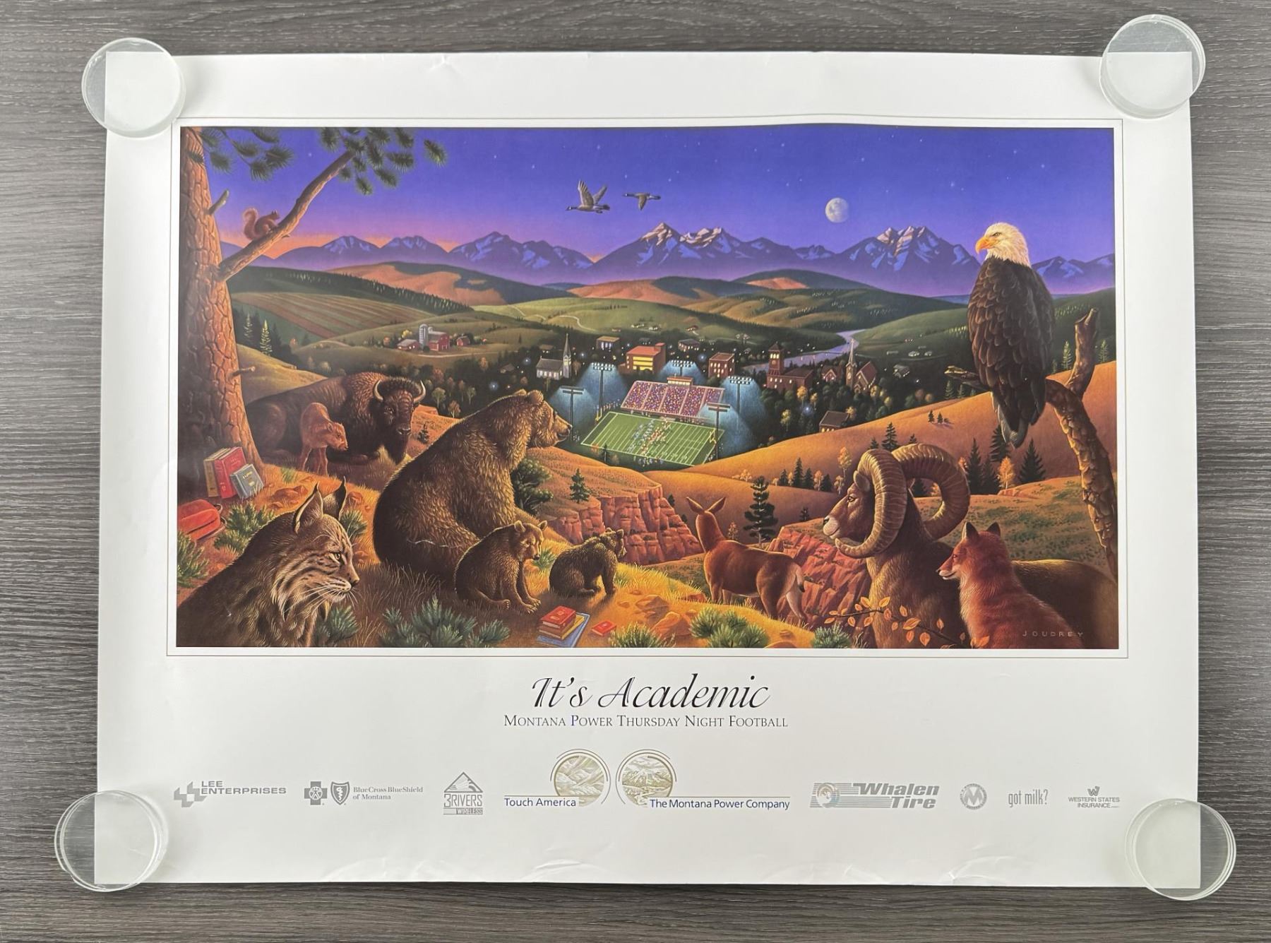 Ken Joudrey Montana Football Academic Print