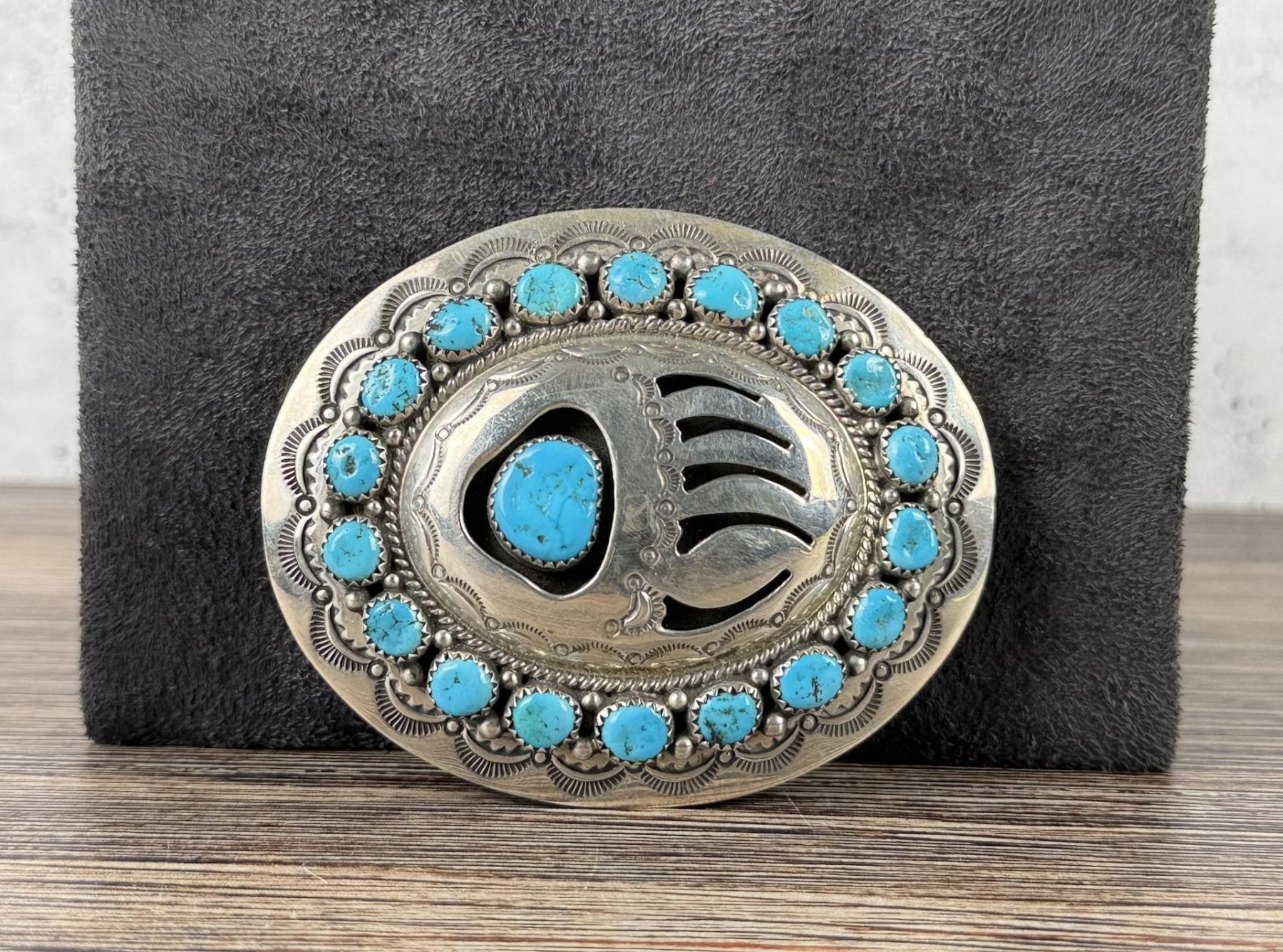 Wilbur Musket Navajo Sterling Belt Buckle