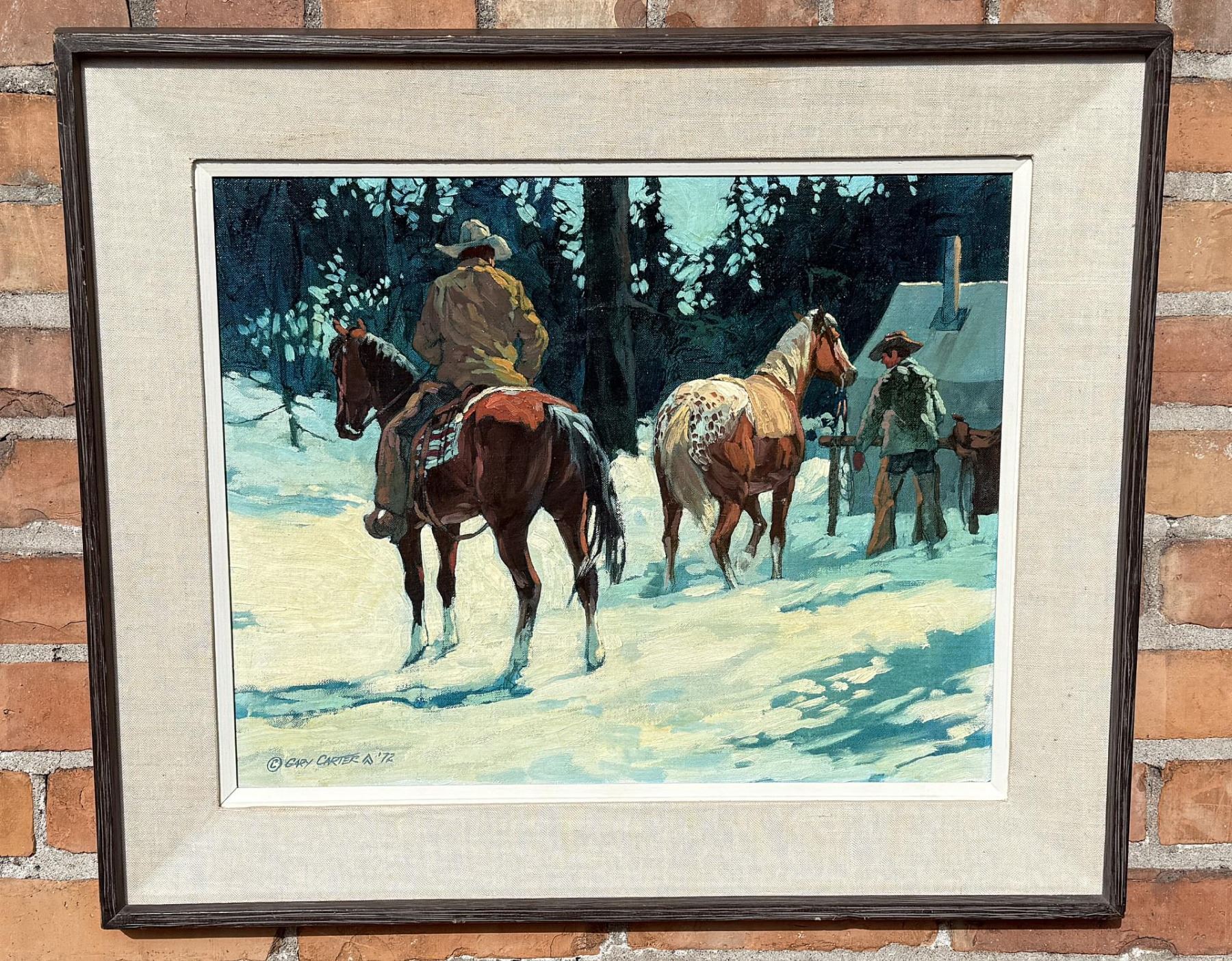 Gary Carter Montana Oil on Board Painting