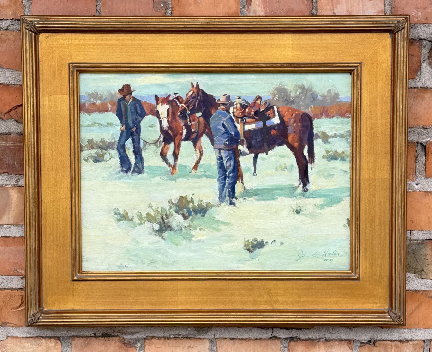 Jim Norton Cowboy Oil Painting