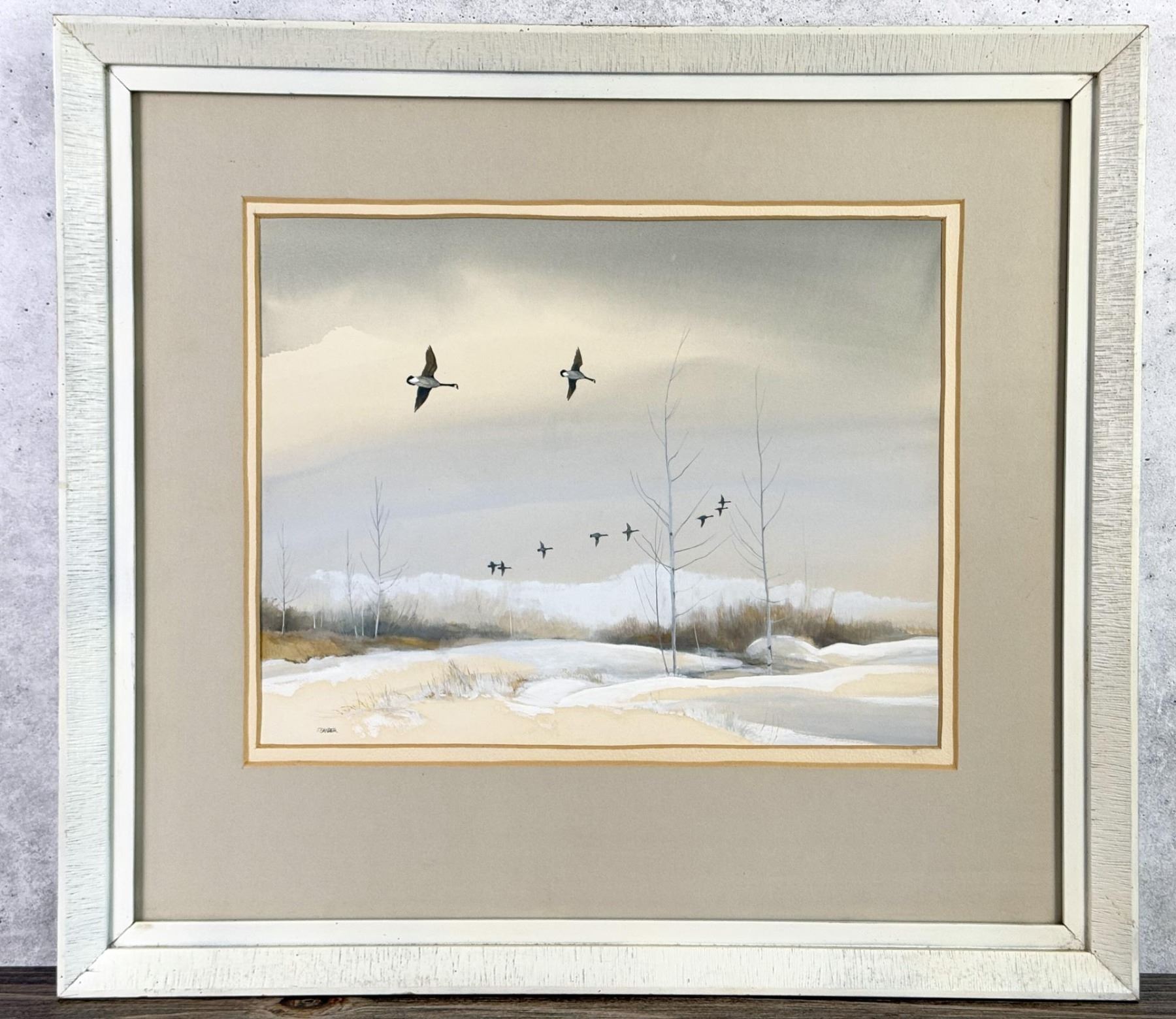 Tom Sander Montana Gouache Painting