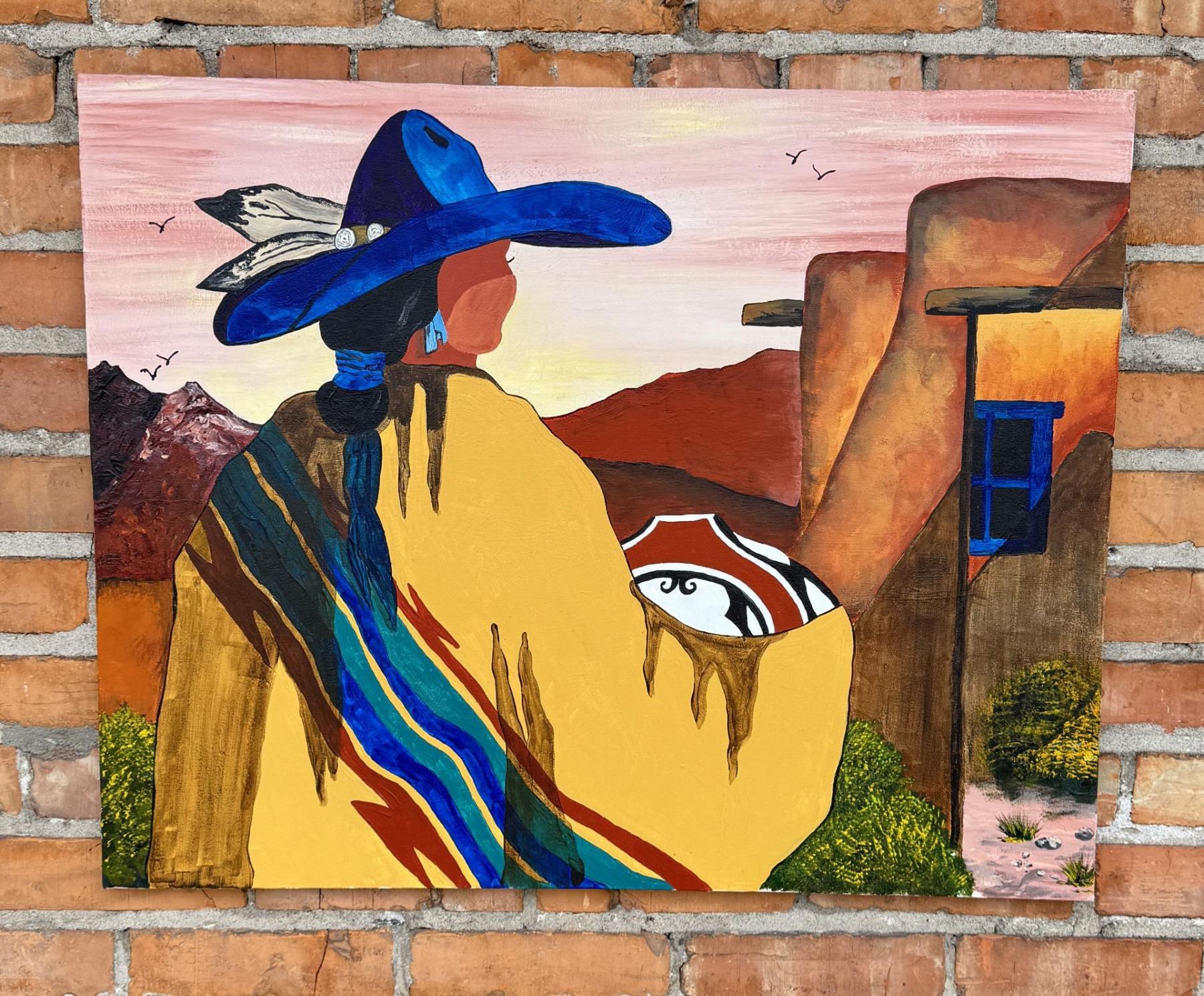 Native American Indian Oil Painting