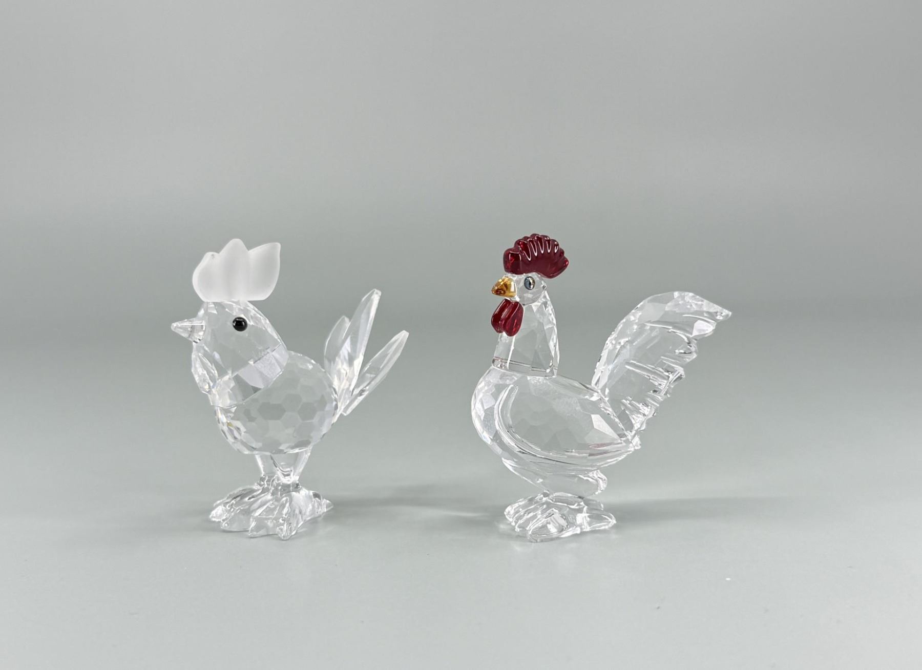 Swarovski Crystal Chicken Family